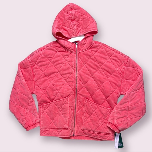 wild fable | Jackets & Coats | Wild Fable Coral Quilted Hooded ...